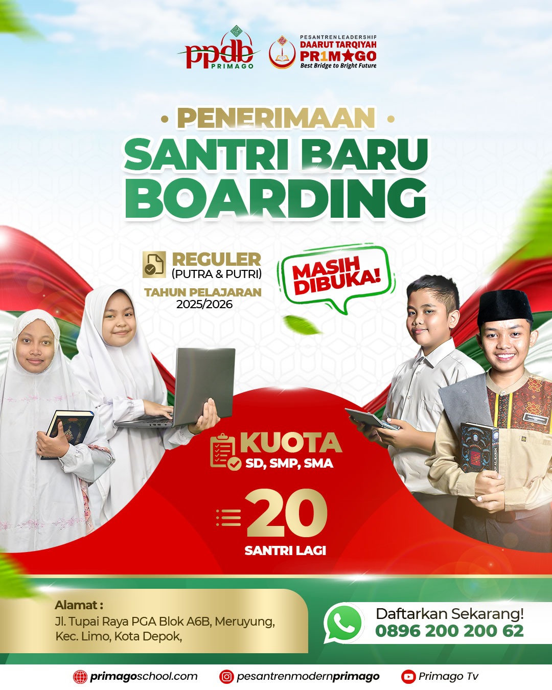 Pesantren Primago Membuka Program Pendidikan Jenjang SD - SMP - SMA ...